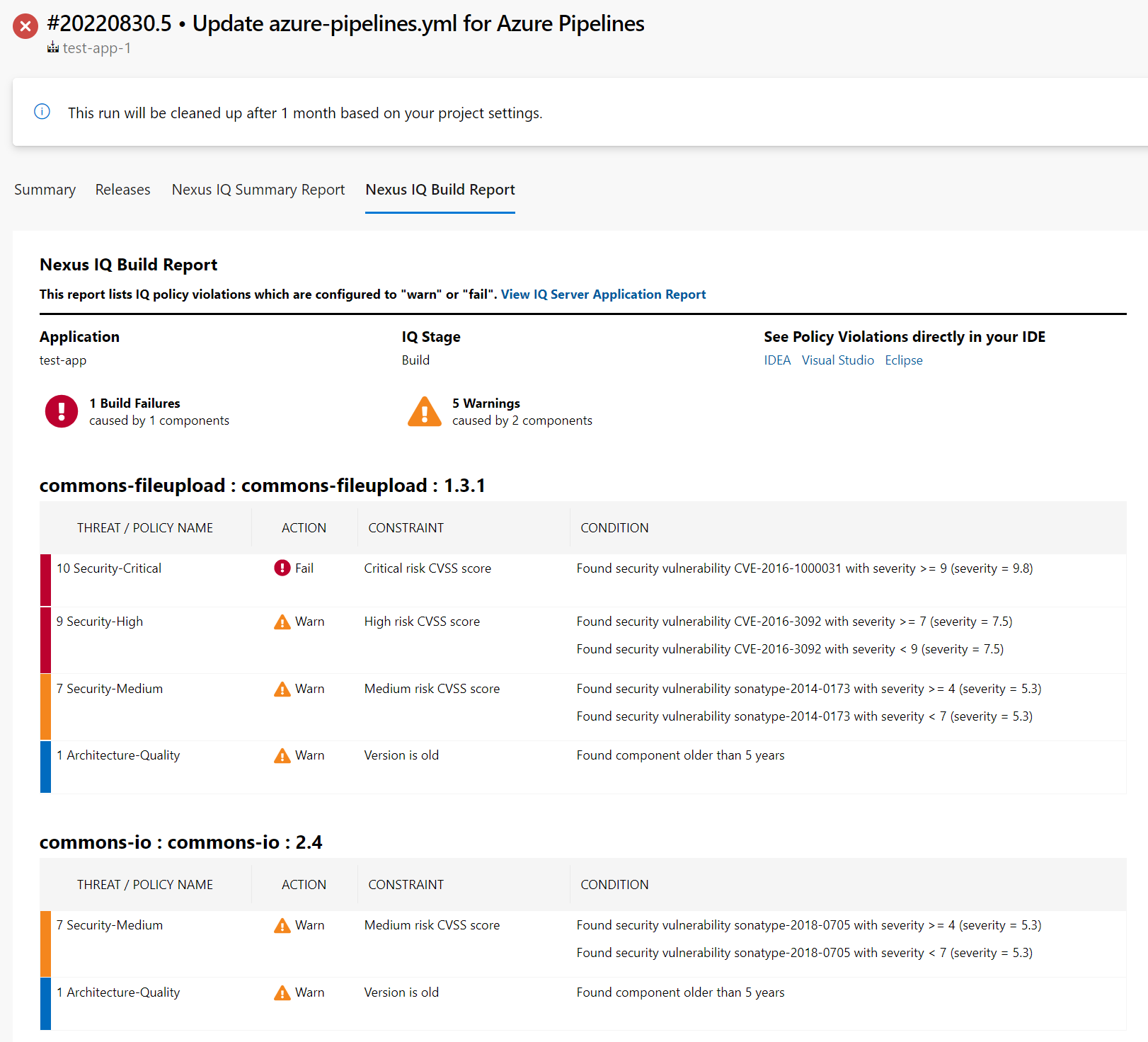 Nexus IQ for Azure DevOps - Visual Studio Marketplace